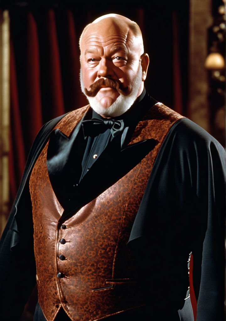 Bald bodybuilder with a bushy mustache by Ryan Hartley - Playground