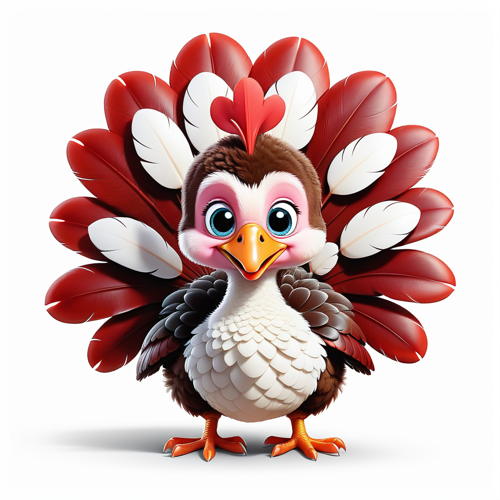 A cute baby Turkey with Red and White Turkey colors by Onur Tüzer ...