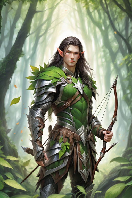 An elf warrior by Malcolm Fusci - Playground