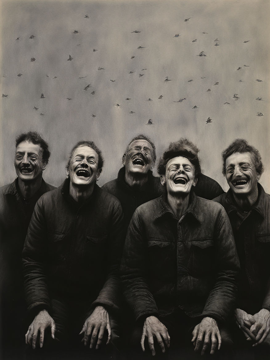 Many laughing men by Kenneth Henckel - Playground
