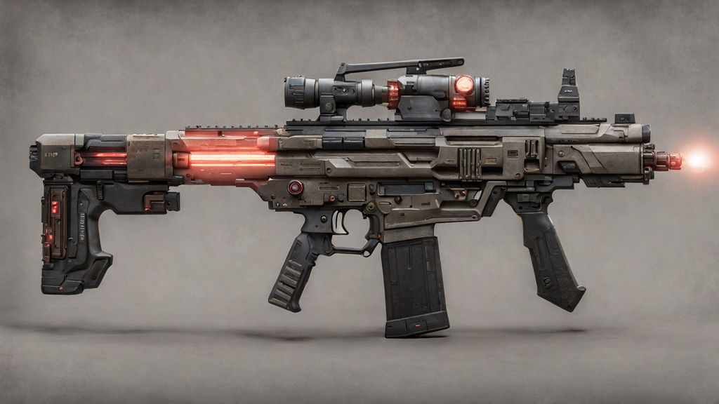 Side view of a sci fi laser assault rifle by niklas.geist@onlinehome.de ...