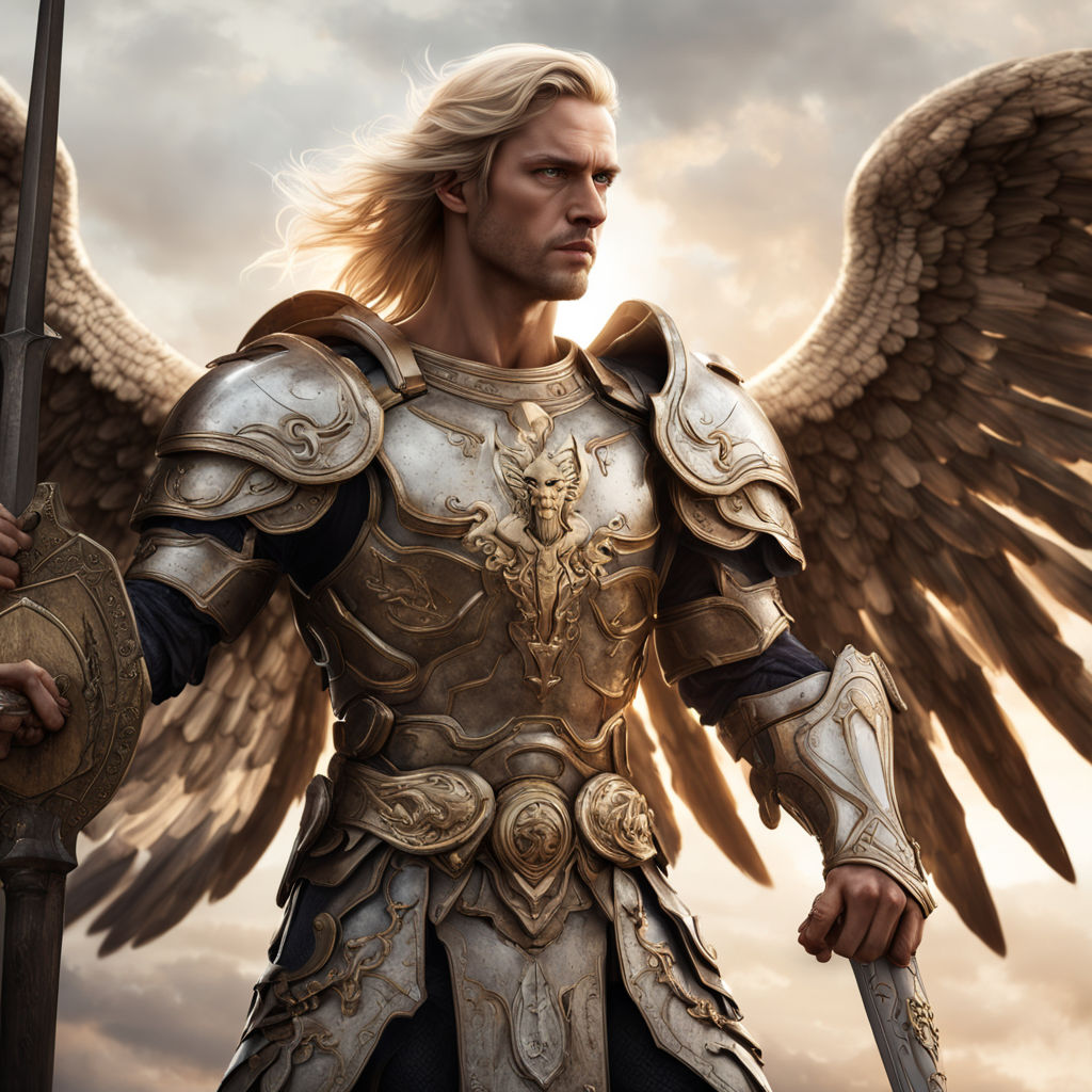 Ultra realistic full body portrait of the archangel michael ... by ...