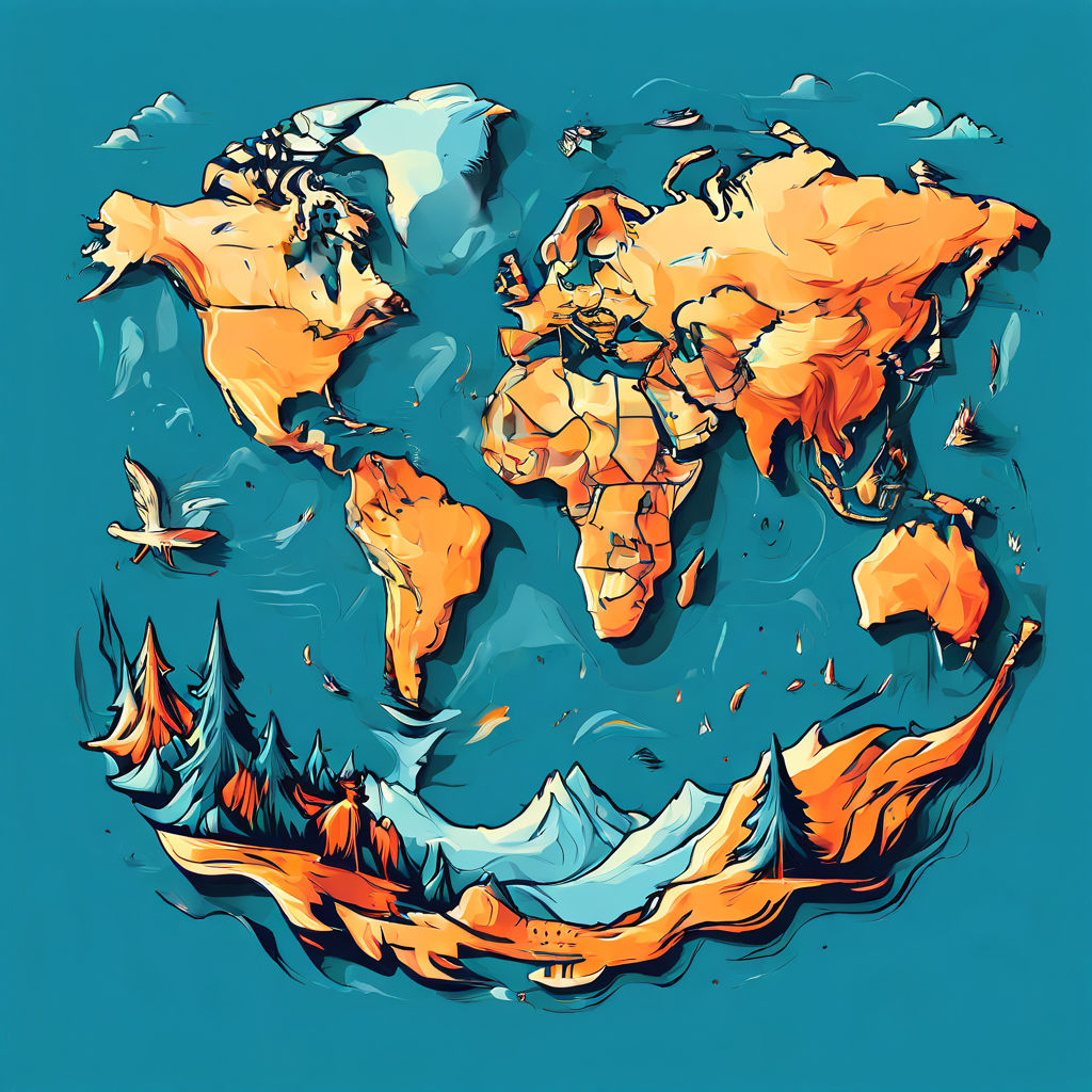 Create vector map illustration hand drawn by Dipto Kundu - Playground