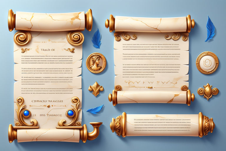 A game UI kit featuring classical Greek style elements. Dial... by Fur ...