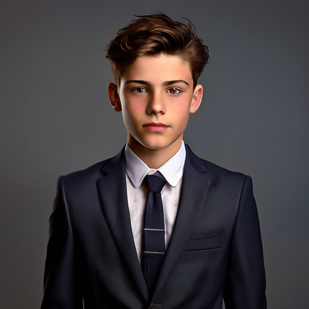 Portrait of an 18-year-old boy in passport size format by TAJ - Playground