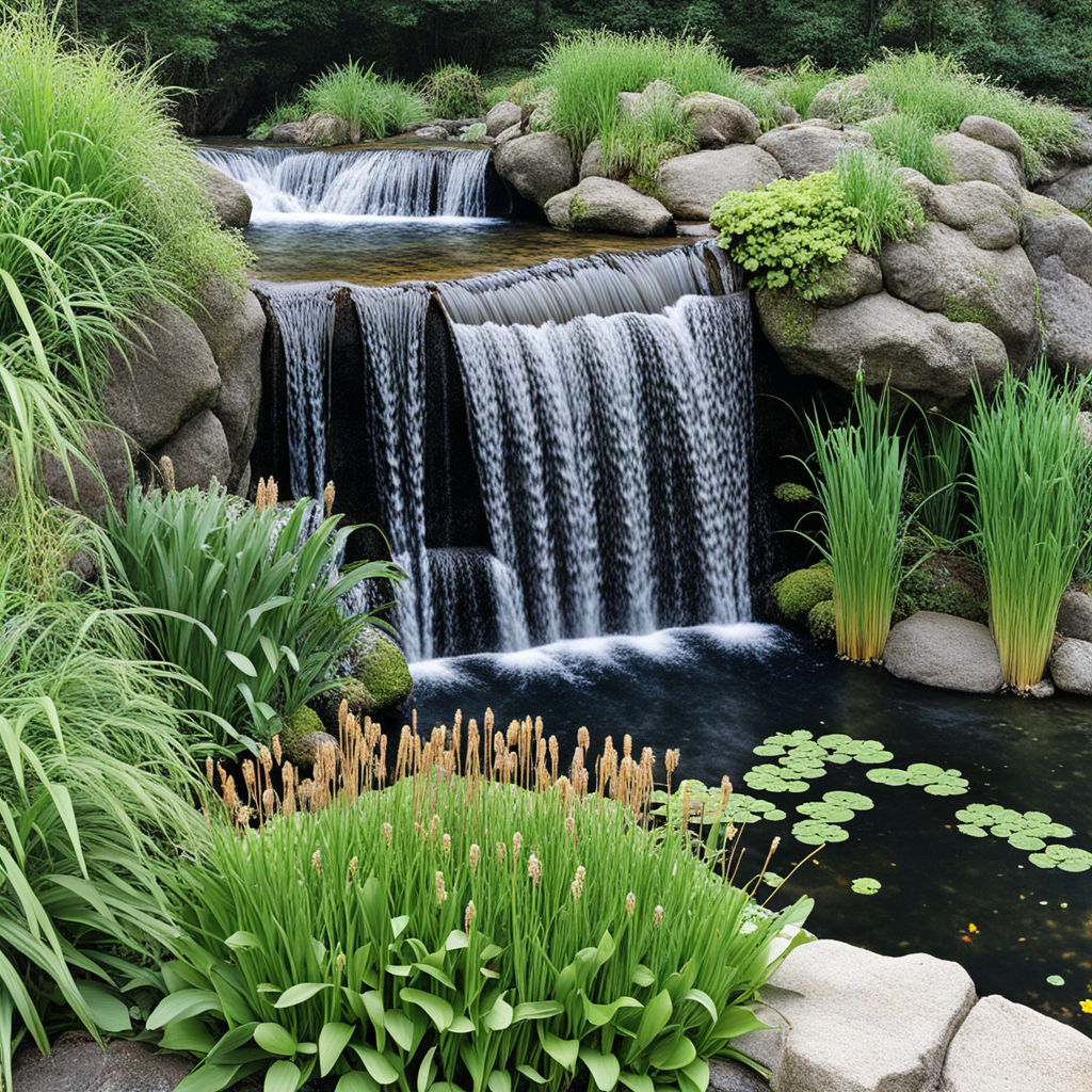 Vegetation and rock weir design by tomato maid :3 - Playground