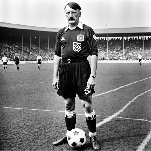 Adolf hitler as a 1930's football player by juancomecomida me gusta el ...