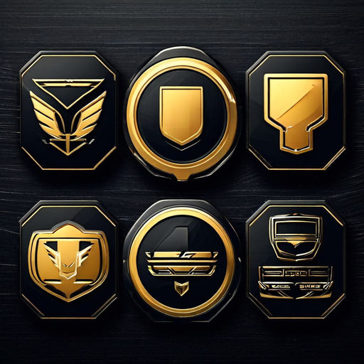 Design a series of nine loyalty badges for a Formula 1 theme... by Ati ...
