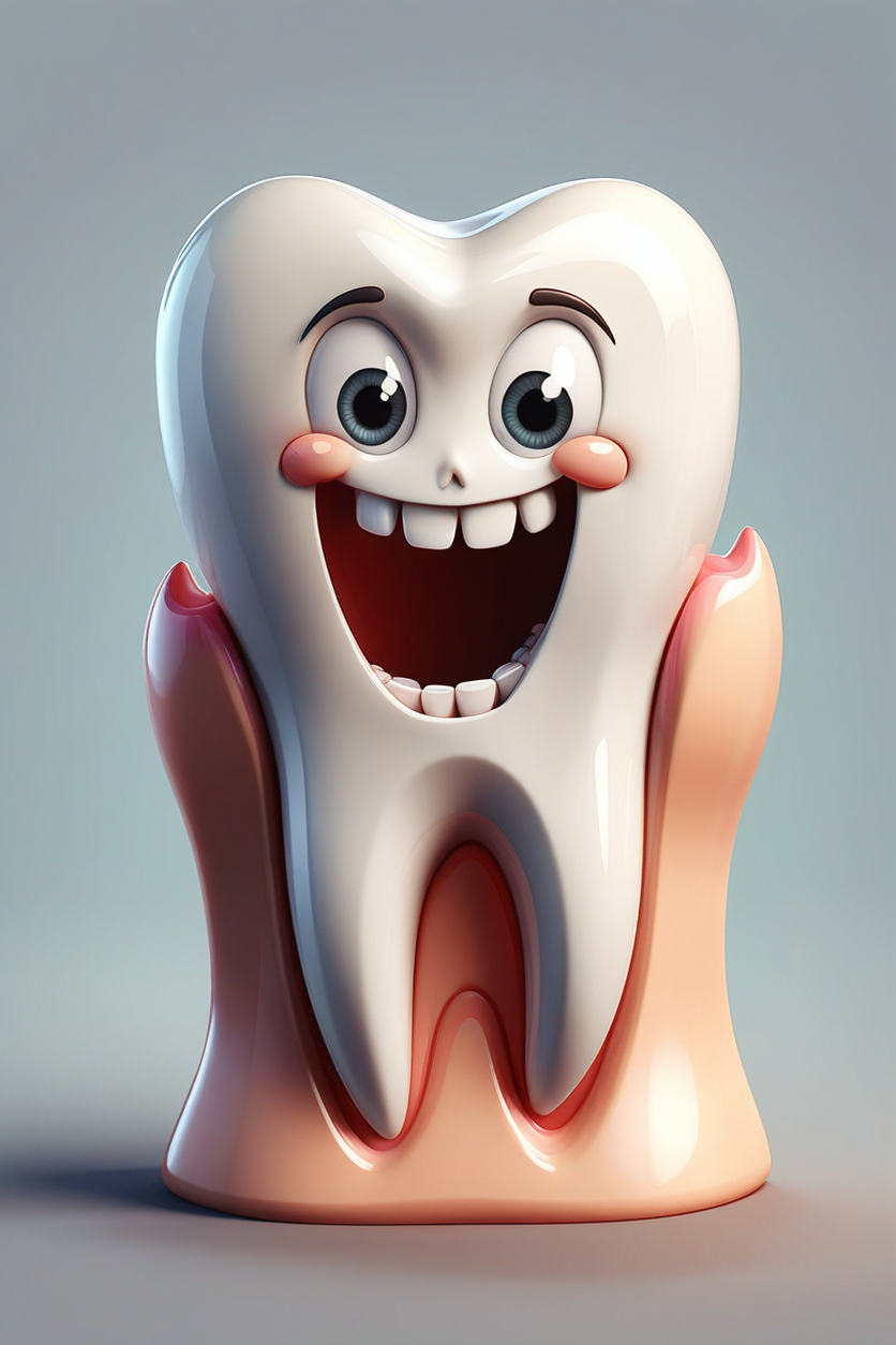 3D tooth in cartoon style by Barry J Matthews - Playground