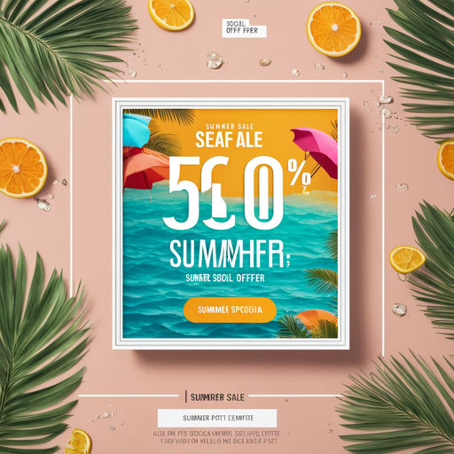 PSD beach 3d elements summer sale special offer instagram so... by Shun ...
