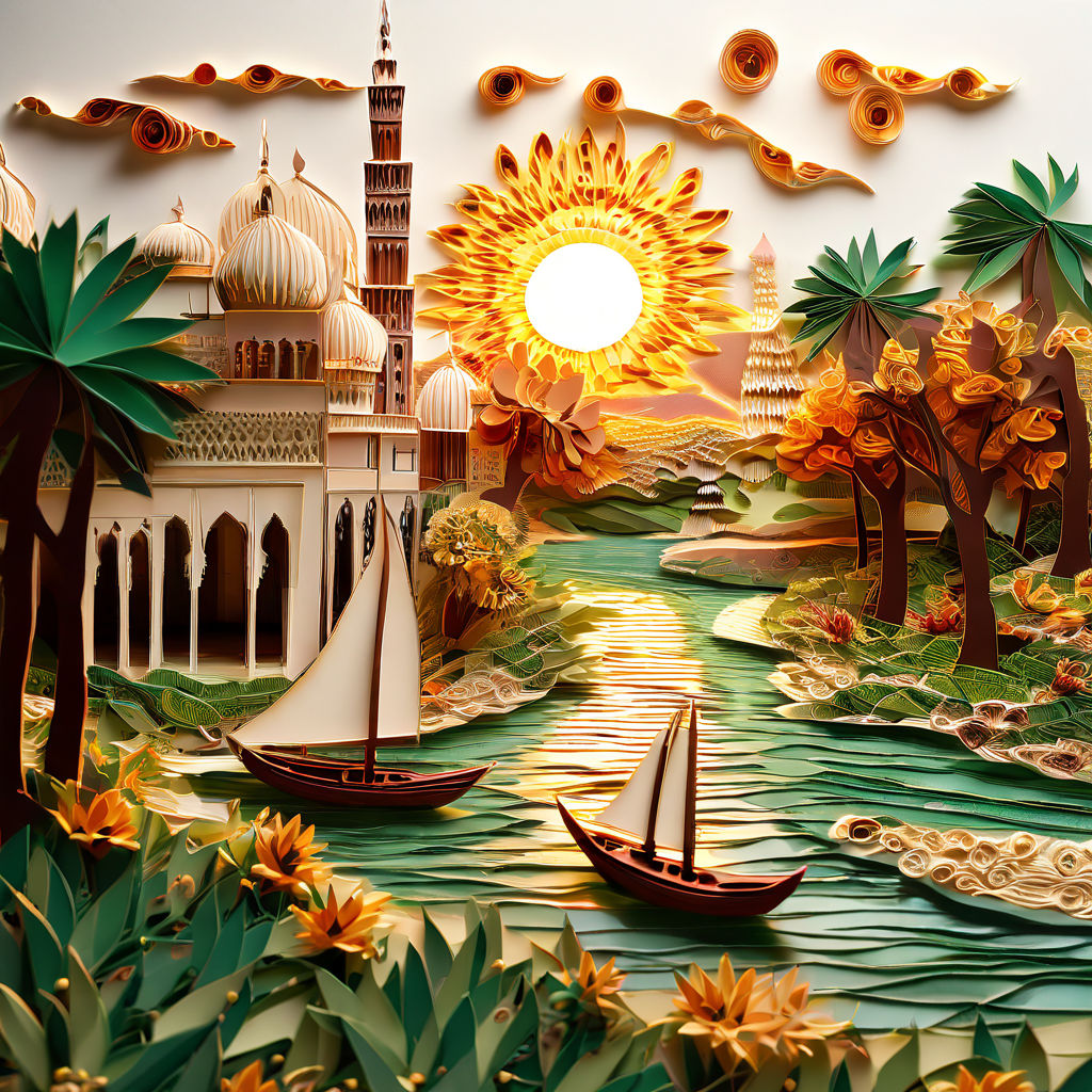 A traditional mosque in a desert area by Md Emamul Mursalin - Playground