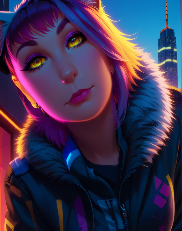 Anthropomorphic female cat character by Jelly Shaft - Playground