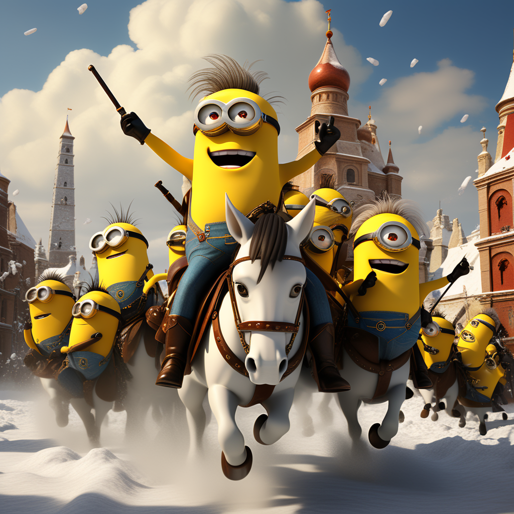 Minions and real napoleon on horse by A T - Playground