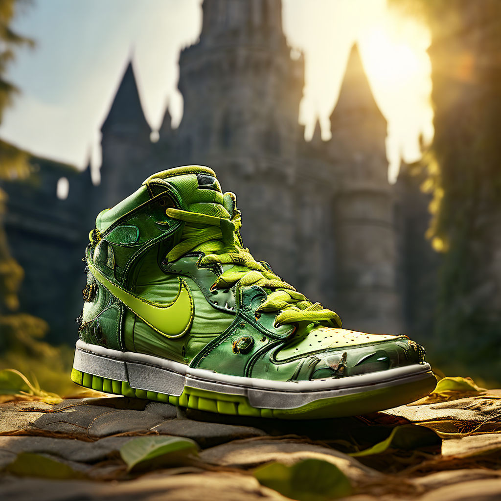 Shrek's feet clad in Nike Dunk sneakers by Koldy 1337 - Playground