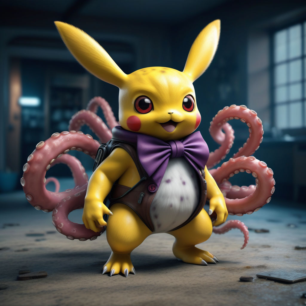 4k image of realistic Dr. Octopus pikachu by Koray Dikyar - Playground