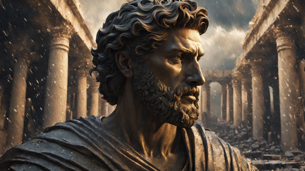 Statue of Marcus Aurelius embodying Greek Stoicism by ELRENEGADO ...