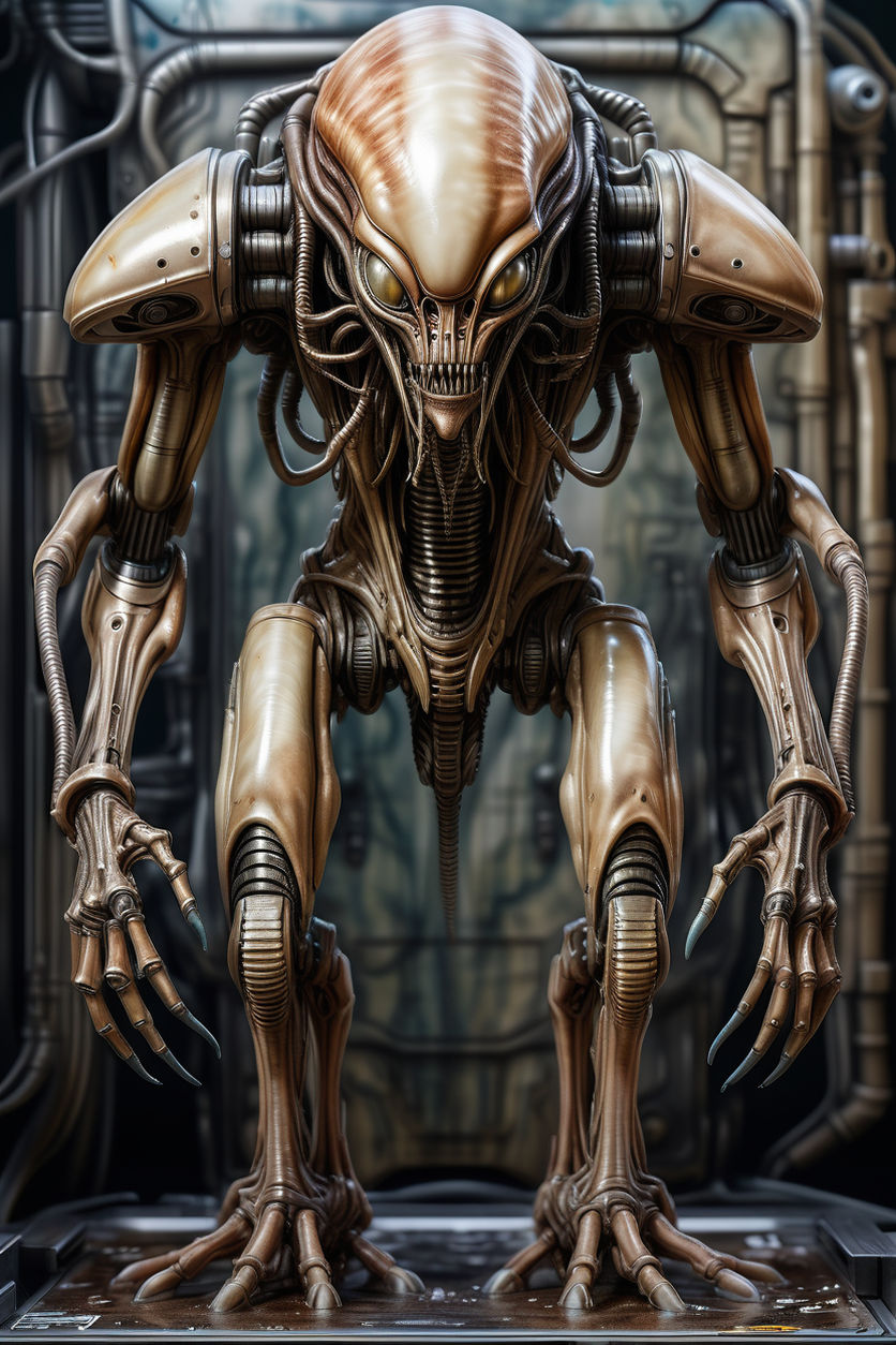 A full body cybornetic mech-alien/monster by Philip Colclough - Playground