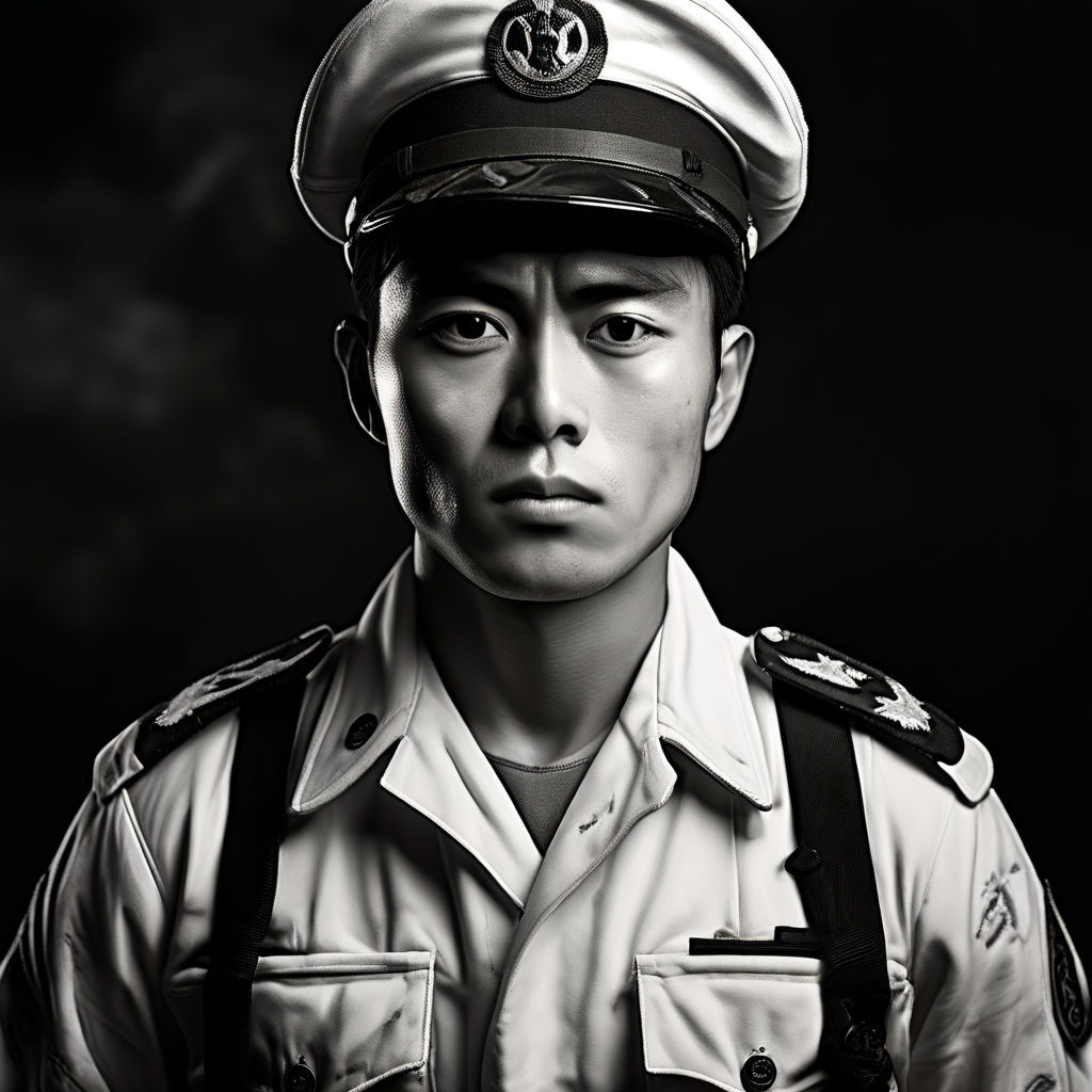 Japanese Navy soldier wearing white World War II uniform by BEN SONG ... Japanese Navy soldier wearing white World War II uniform by BEN SONG ...