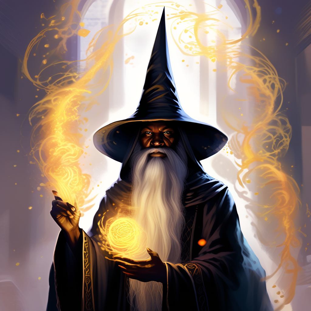 A beautiful black wizard. by Kewan Kennedy - Playground
