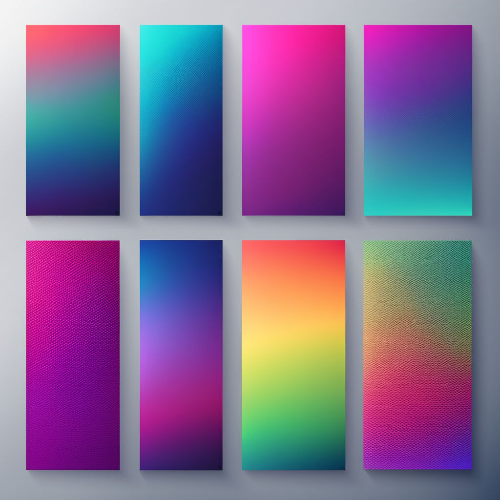 Mesh gradation multicolor modern cover template set collecti... by 남 ...