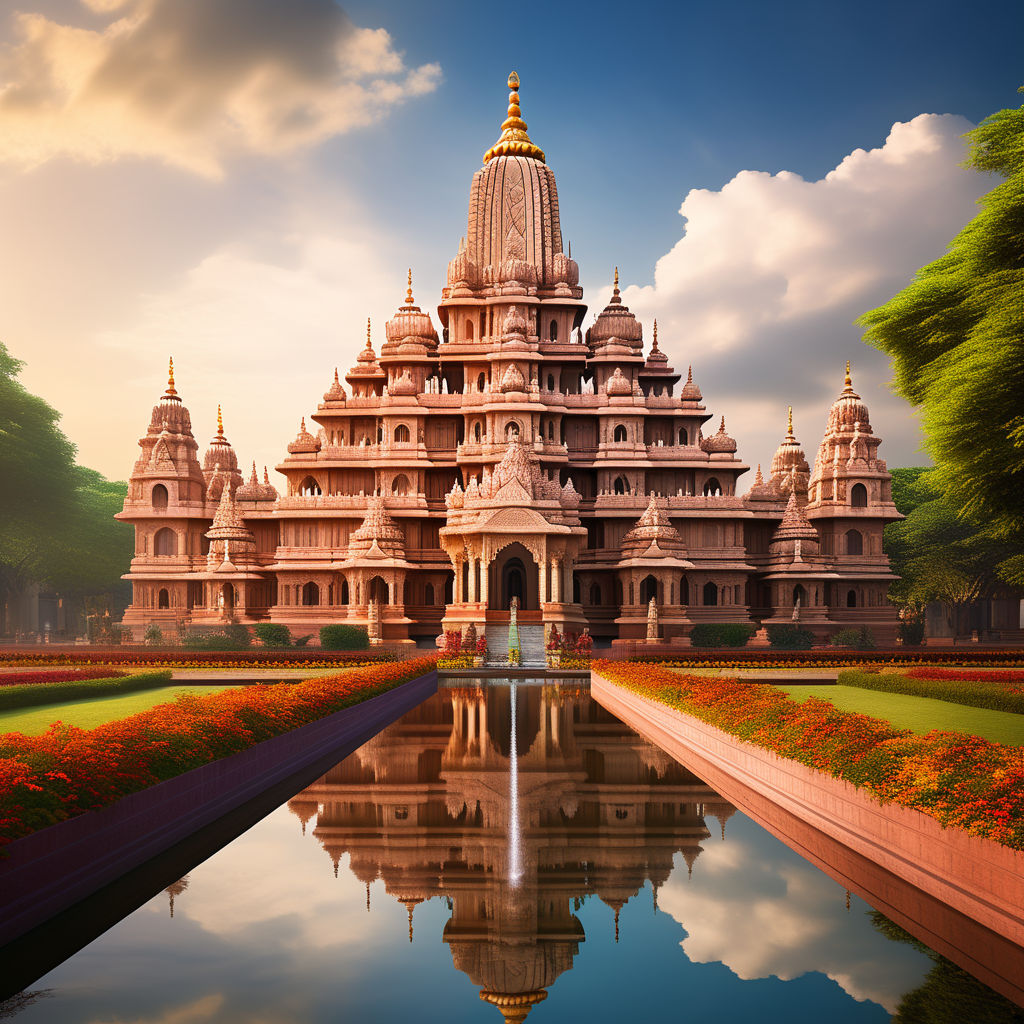 The temple stands as a symbol of India's grandeur and religi... by Sid ...