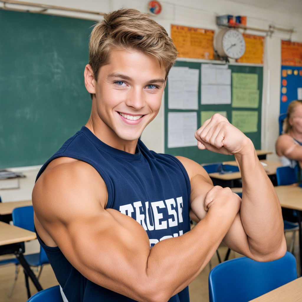 Handsome fifteen year old boy with deep blue eyes and innoce... by MelWit - Playground