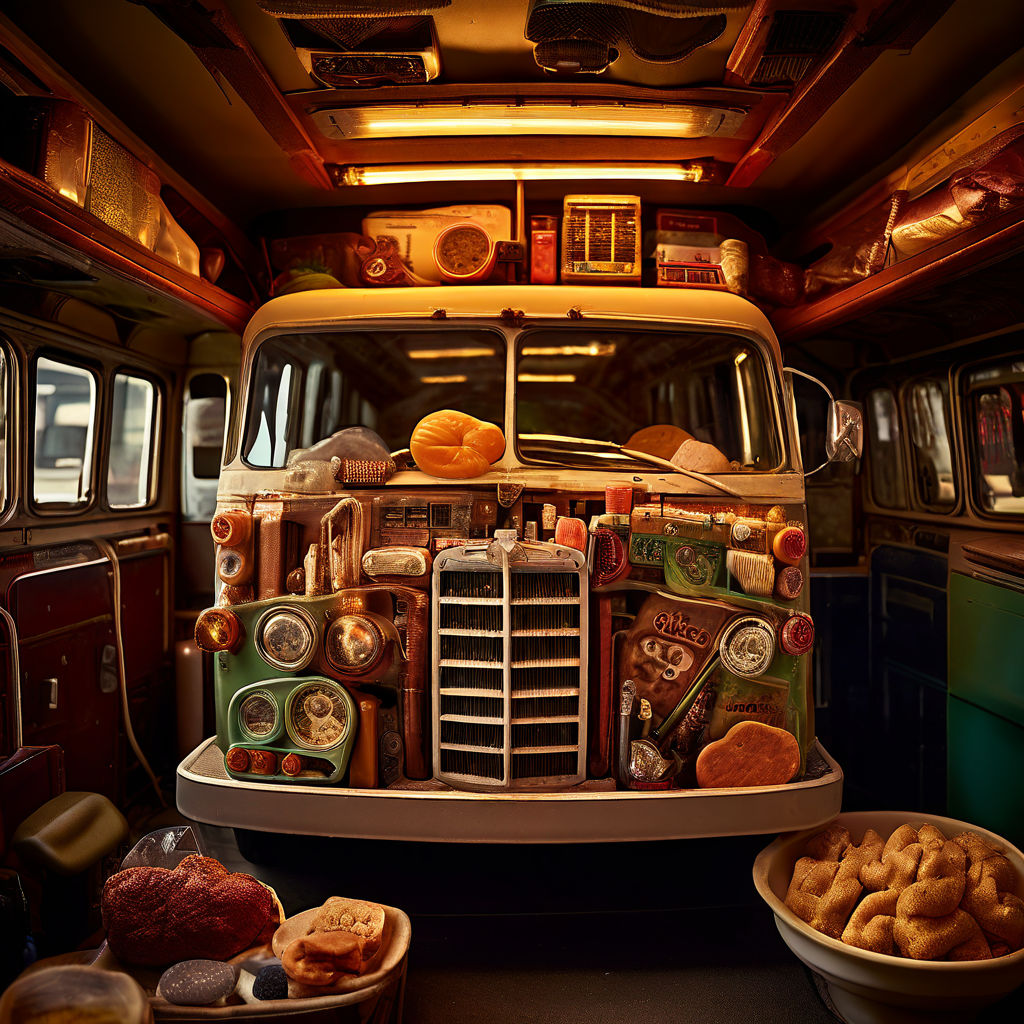 Vintage bus front view photo by 지은 - Playground