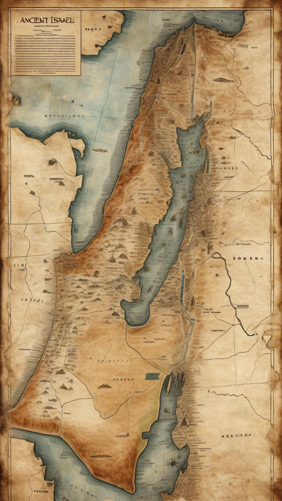 A detailed map of ancient Israel highlighting the divisions ... by 최성호 ...