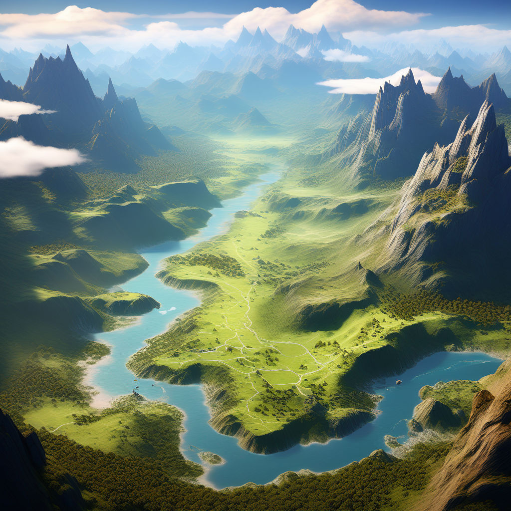 Fantasy map realistics by Shohag Islam - Playground