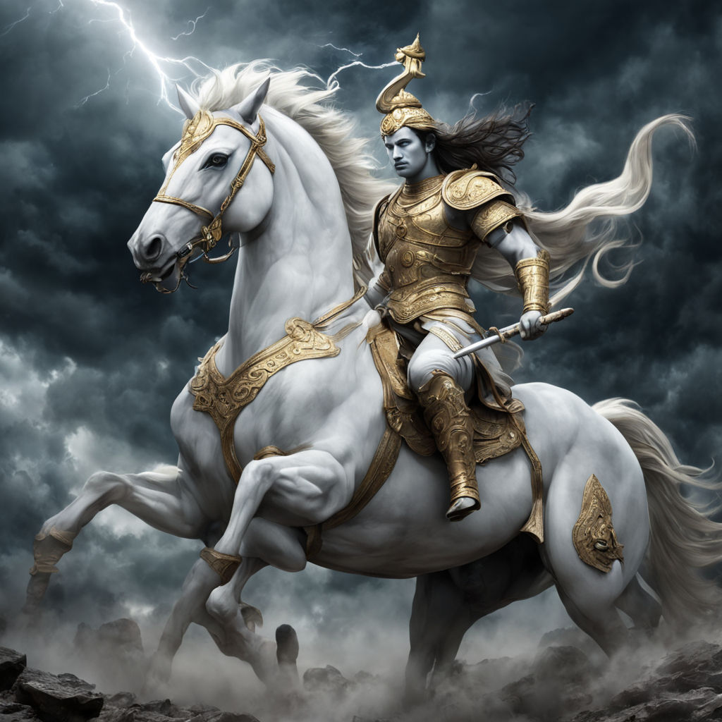 Kalki avatar of Lord Vishnu by Harsh Matra - Playground