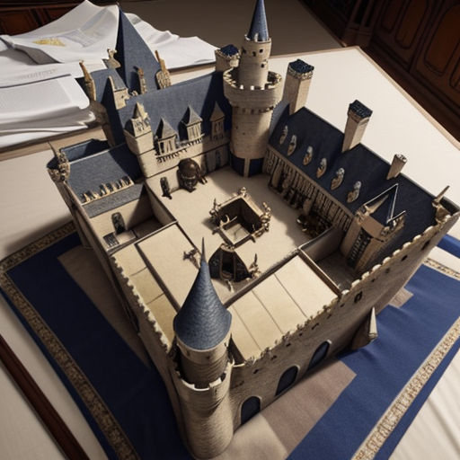 2d top down view overview many rooms of castle on map detail... by ...