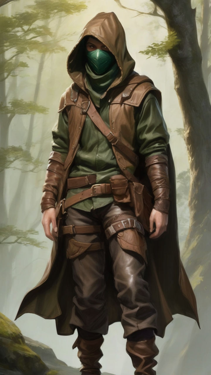 Create an image depicting a Ranger in a fantasy setting. The... by fra ...