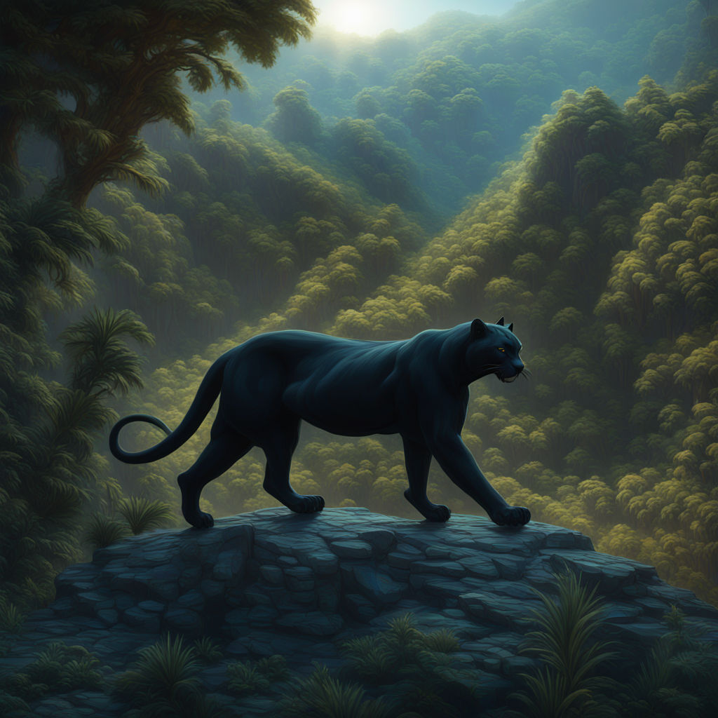 A panther walking through the Blue Mountains of Jamaica by Blue ...