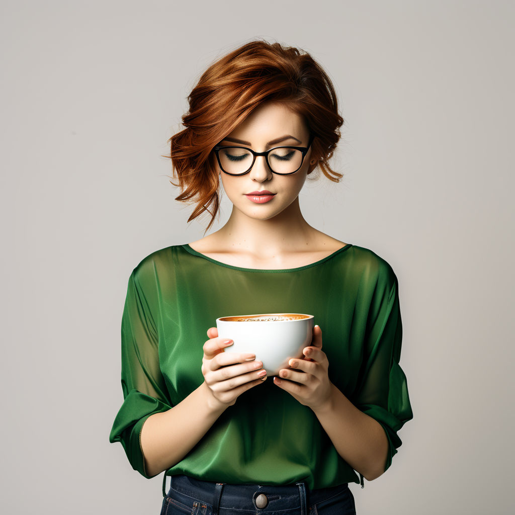 Woman with short auburn hair by mad ram - Playground