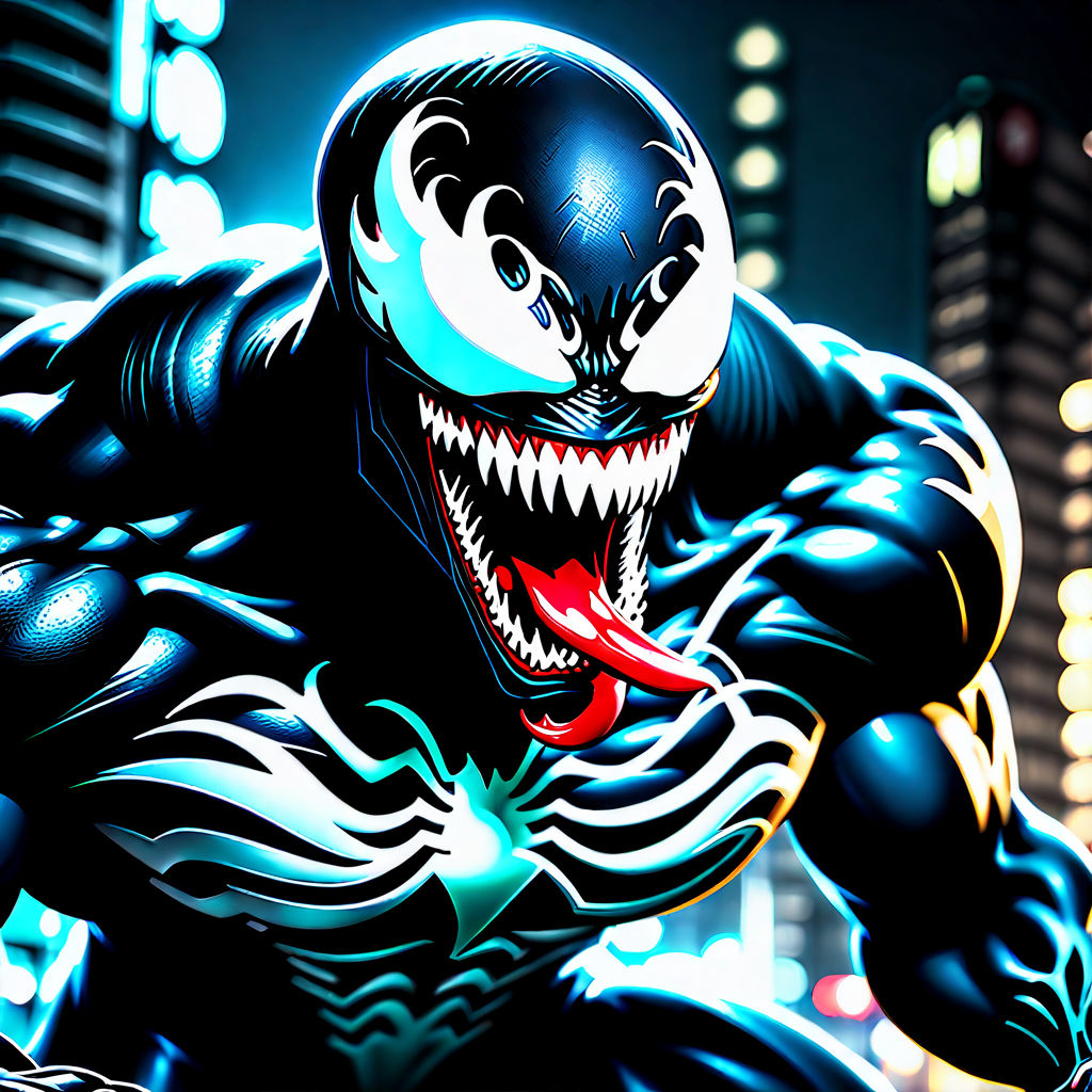 Venom character from marvel comics in 4k and 8k by wars arts - Playground