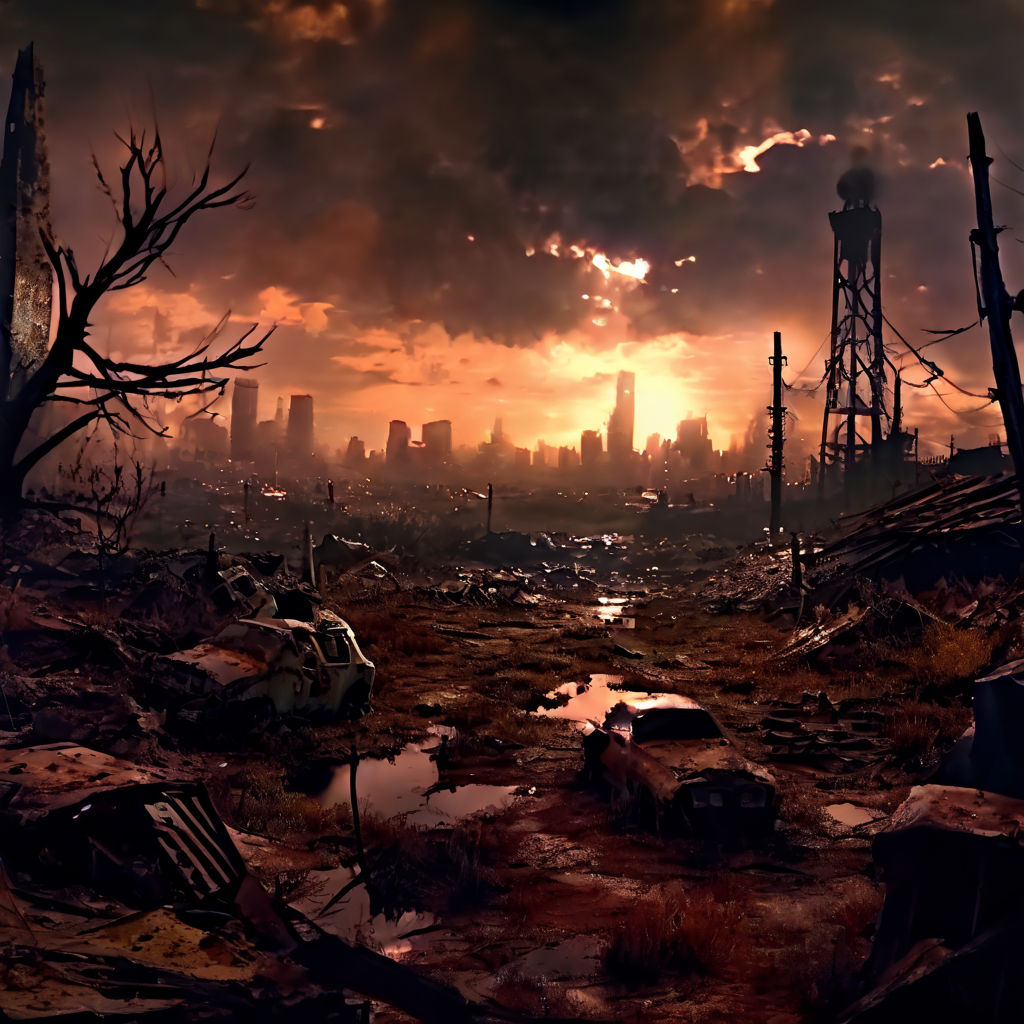 Fallout 4 dystopian landscape by Luca Georgiou - Playground