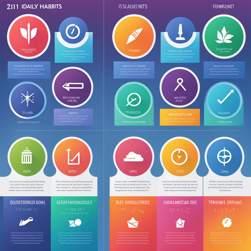 21 daily habits visualized as an infographic by Jehad Rashad - Playground