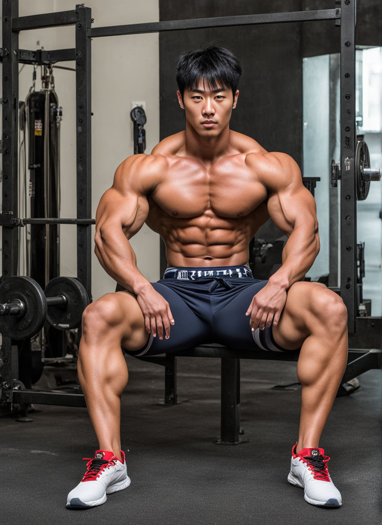 Young Korean Bodybuilder villain with feet smell by 박시율 - Playground