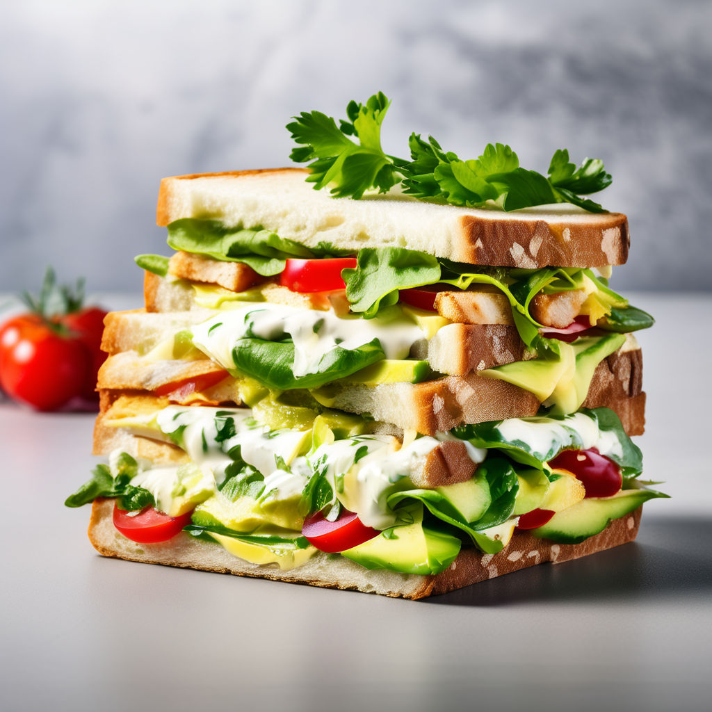 Toast sandwich with light yellow slice cheese by Zahra Parhizi - Playground