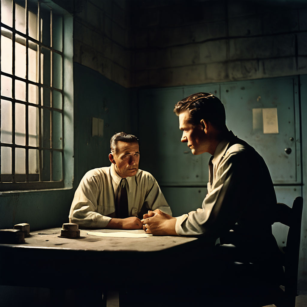 1950s. 20th century. prison. The warden's room. The warden t... by ...
