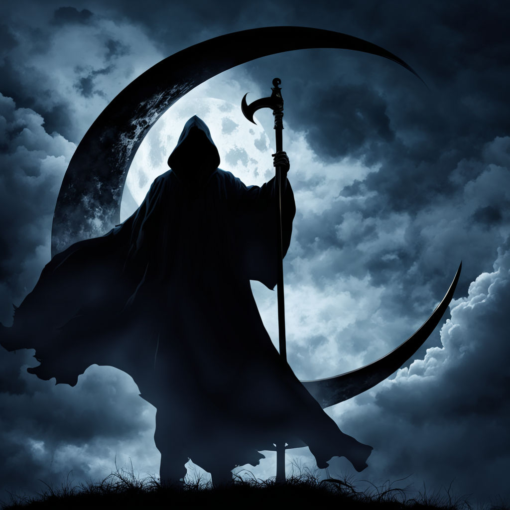 Silhouette of a dark reaper by Naedine s Muzoj - Playground