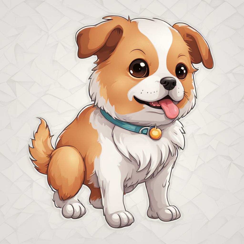 Realistic cartoon cute dog clipart by Вита Vitaminka - Playground