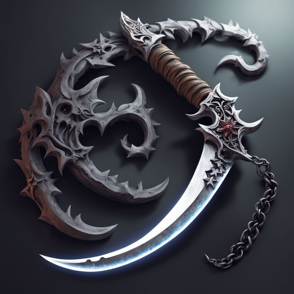 Shadow sickle blade with ghostly chain handle by Boogaan - Playground