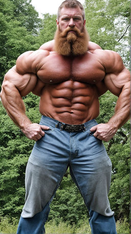 Extremely muscular redneck bodybuilder dad boasting extremel... by Vhr ...