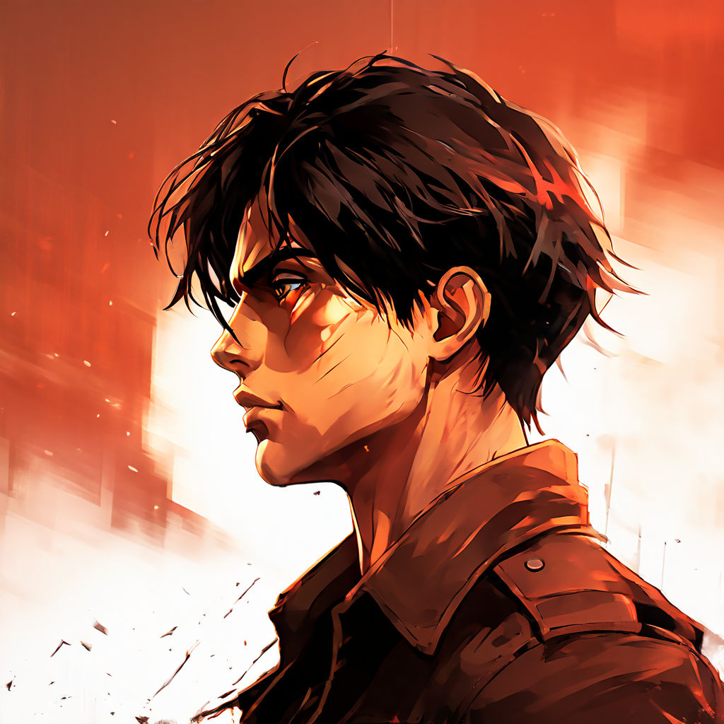 Side profile of Eren Yeager by A V Ø I D! - Playground