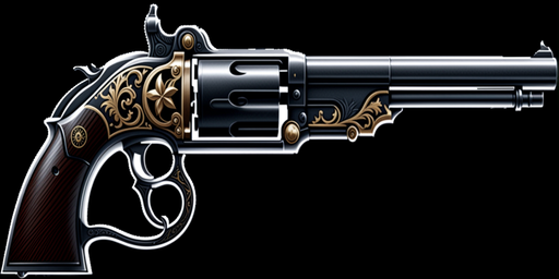 A full body Dark Fantasy style illustration of Revolver by Eric Johnson ...