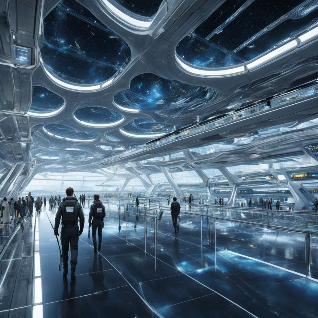 Futuristic space airport by Philipp - Playground