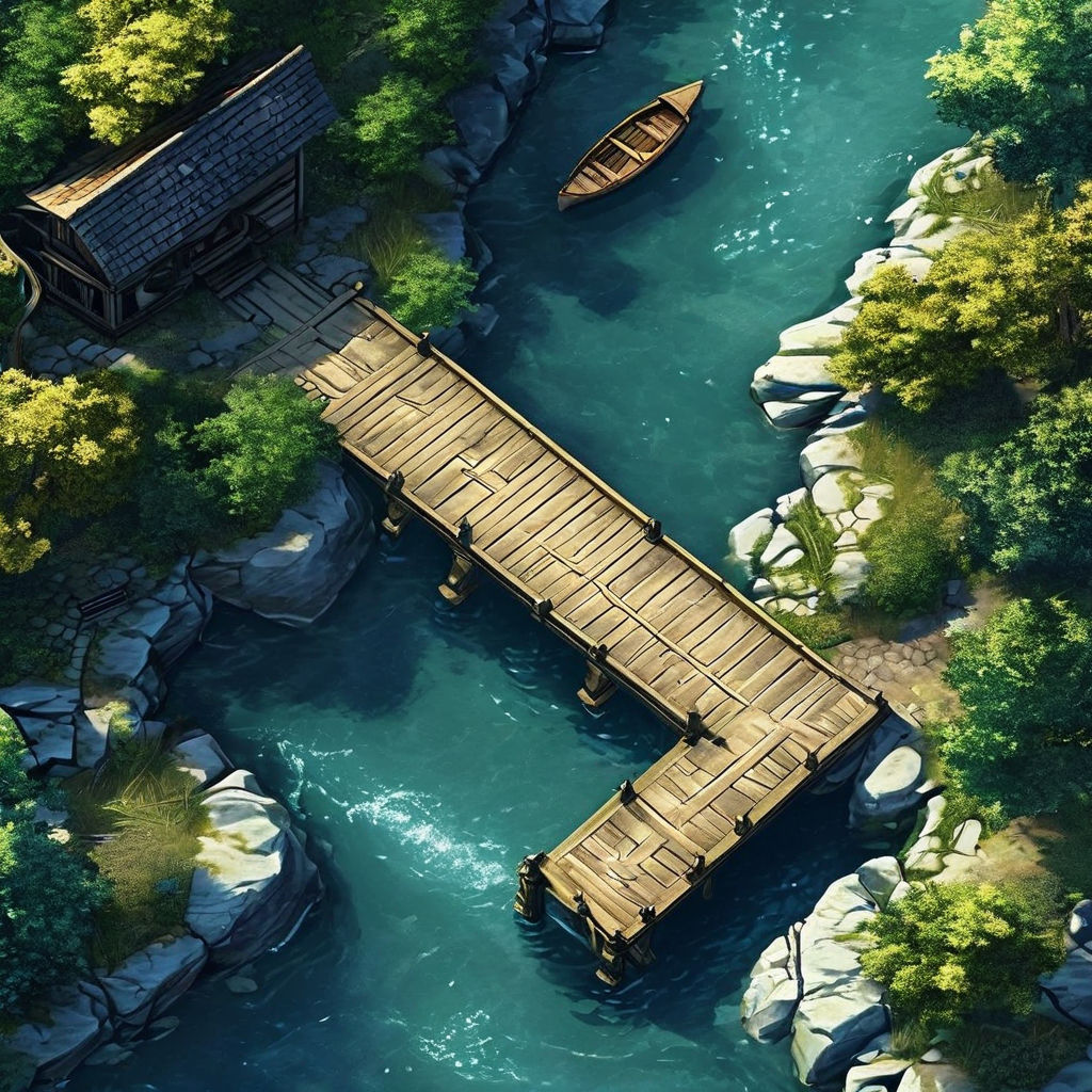 A top-down tabletop rpg battlemap by Rafael Leal - Playground