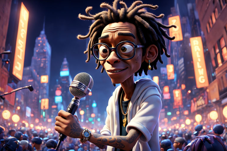 A 3D Pixar-styled animation of Wiz Khalifa by Sco Maiky - Playground