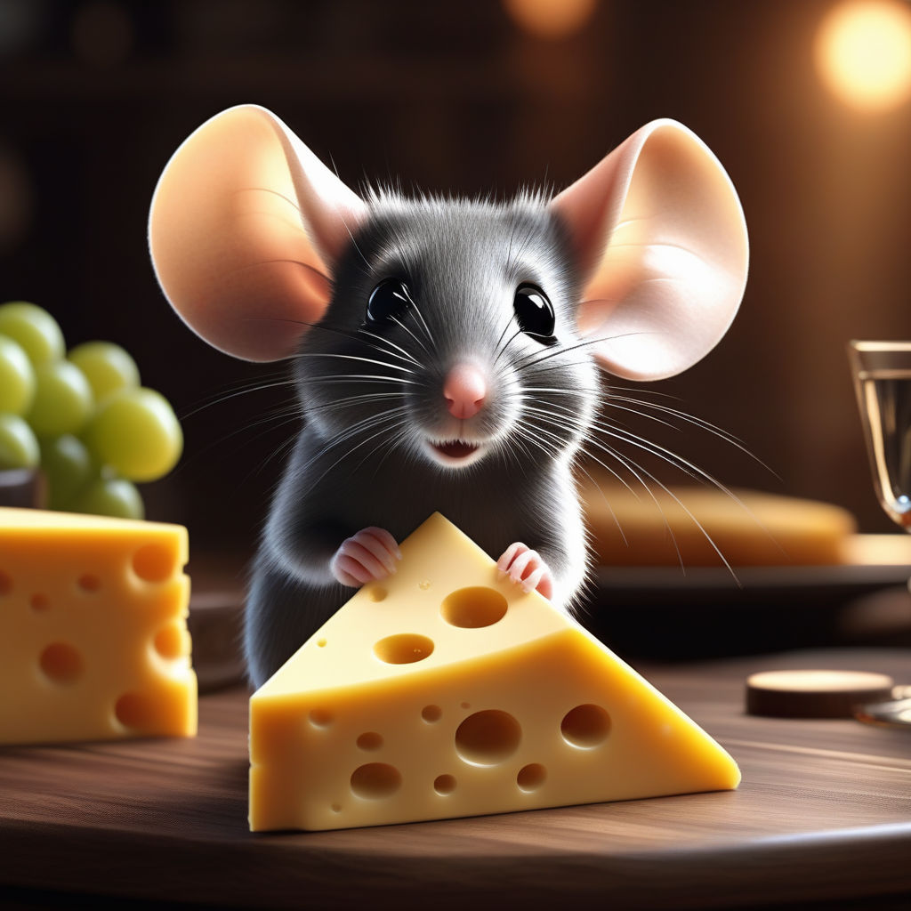 A whimsical mouse with big round ears by Frank Schneider - Playground